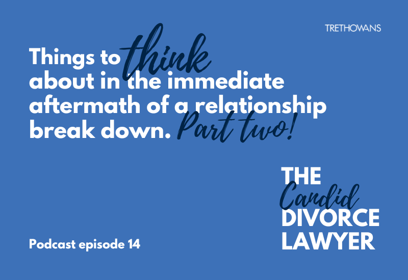 Things to think about in the aftermath of a relationship breakdown ...