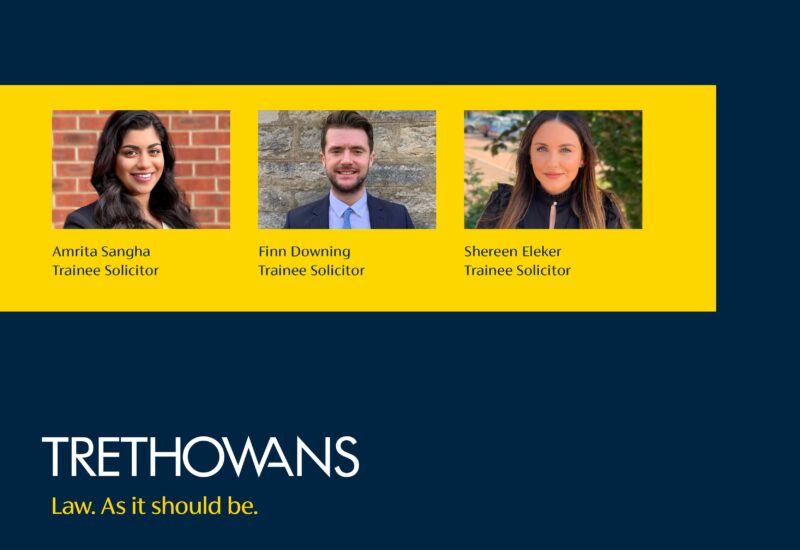 Three graduates begin training contracts at law firm Trethowans ...